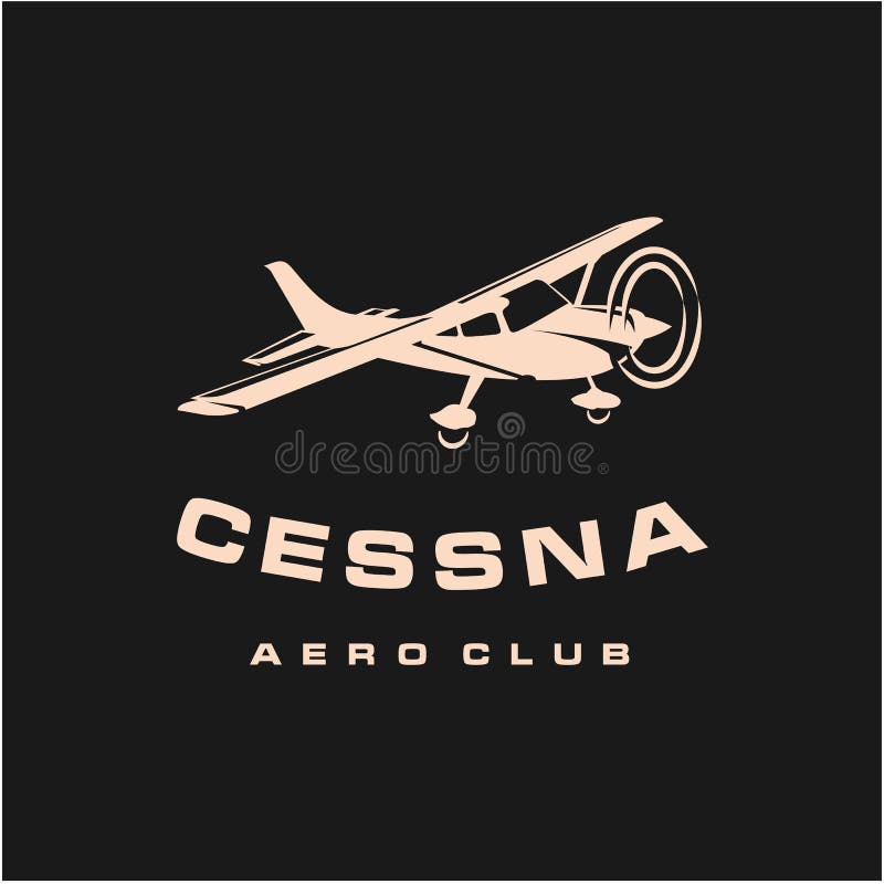 Light Small Airplane Design, Airplane Club or Travel Logo Design Stock ...
