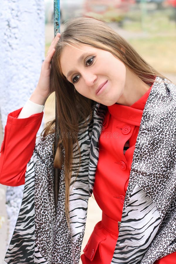 Light smile stock photo. Image of scarf, waiting, adult - 27999604