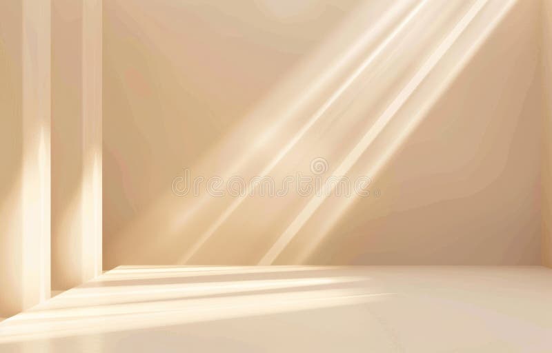 Light Smooth Beige Background with Soft Shadows and Sunlight ...