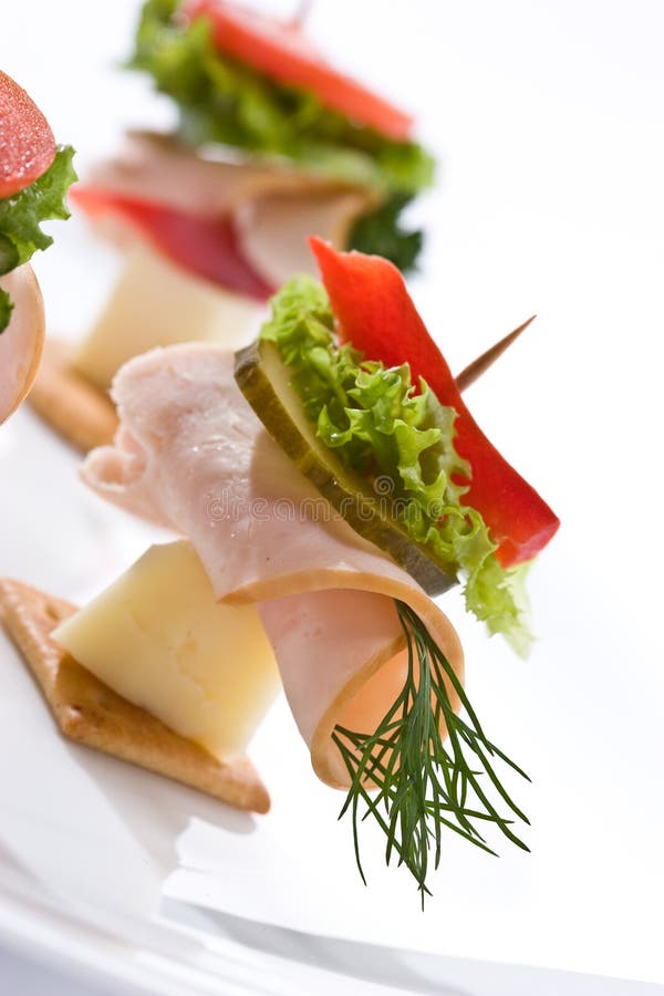 Light snack stock image. Image of hors, light, bite, dill - 6493021