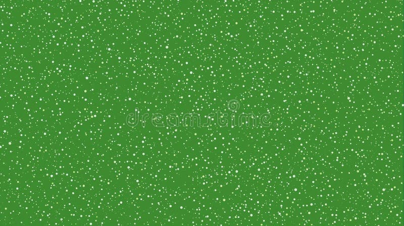 Light Snow Falling on a Vibrant Green Background Stock Illustration ...