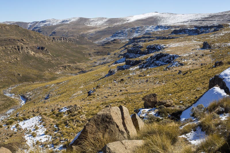 Landscape Lesotho Snow Stock Photos - Free & Royalty-Free Stock Photos ...
