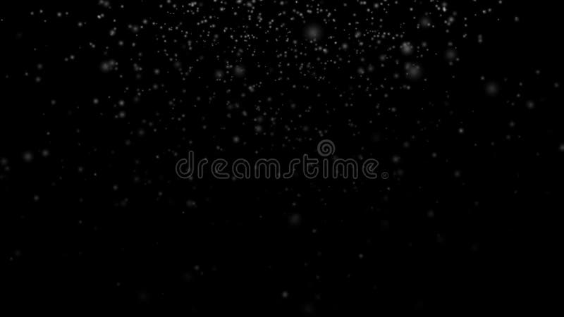 Light Snowfall Floating White Particles Winter Stock Video - Video of ...