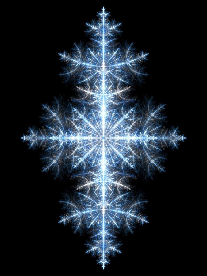 Fractal - Snowflake stock illustration. Illustration of shiny - 33247066