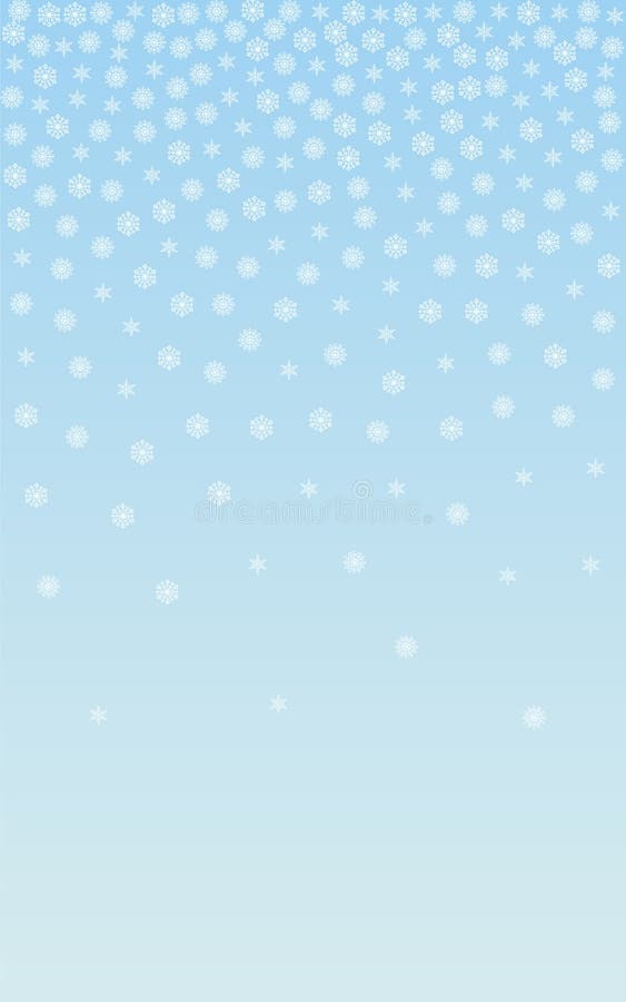 Light Snowflake Background Vector Blue. Snow Isolated Illustration ...