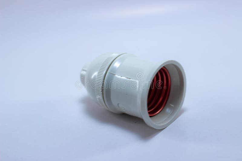 Lamp Socket Isolated on White Background, Lamp Holder, Lamp ...