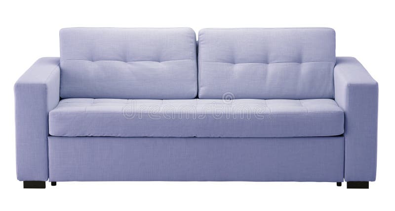 Light sofa isolated stock image. Image of blue, linen - 185546533