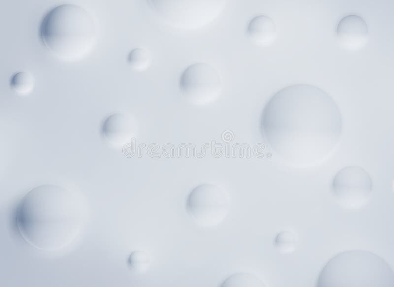 Light Soft Abstract White Bubbles Background. 3d Illustration Stock ...