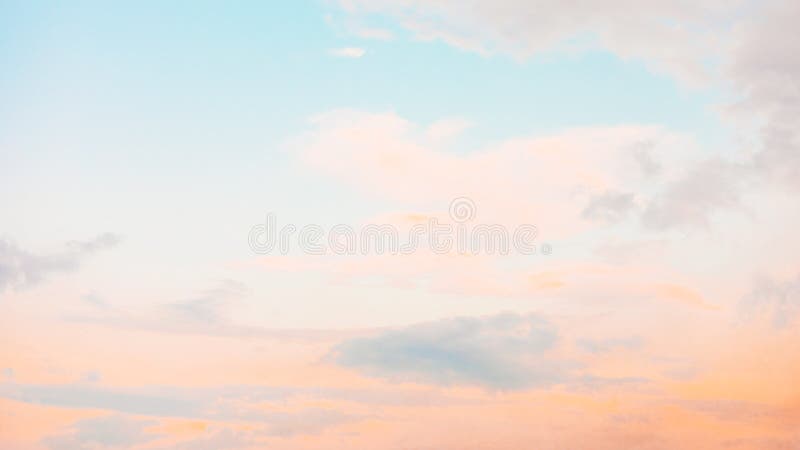 Light and Soft Pastel Colored Evening Sky Stock Image - Image of blue ...