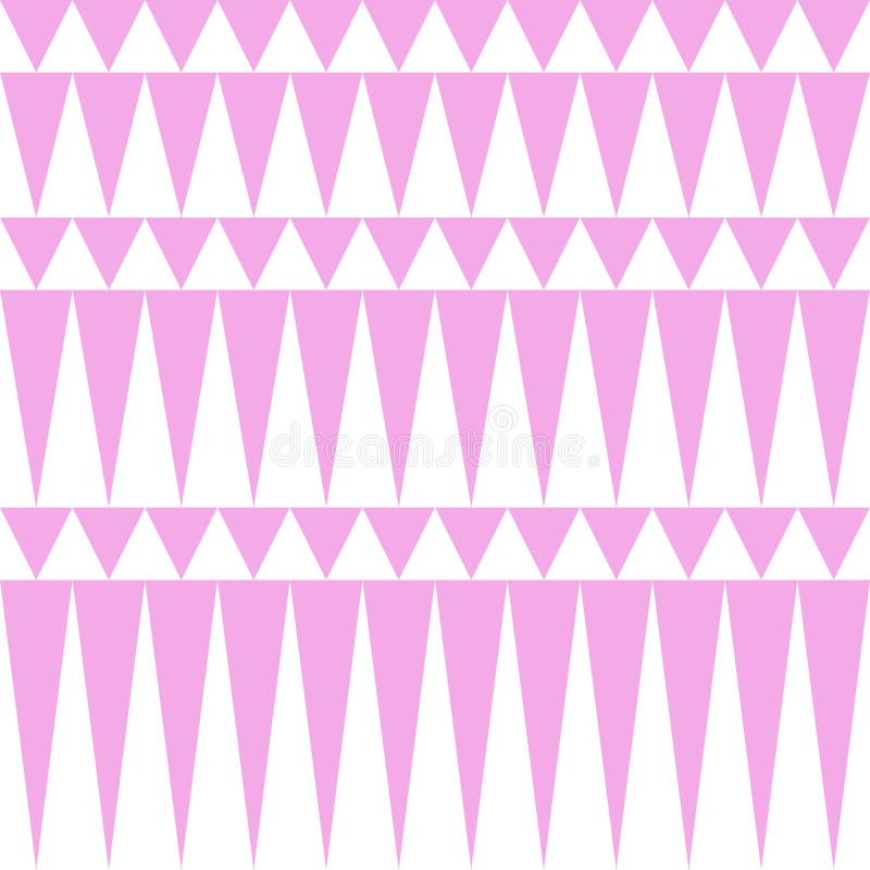 Light Soft Pink Triangle Pattern Stock Illustration - Illustration of ...