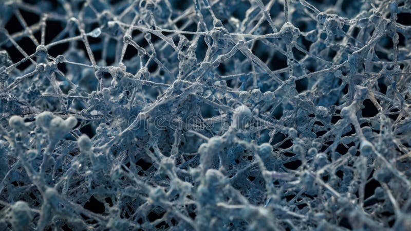 Light Solid Sponge-Like Network of Nanostructures Stock Illustration ...