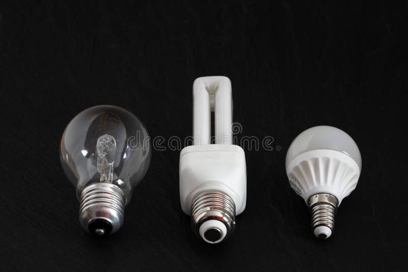 Light Sources and Light Bulbs Stock Image - Image of cost, efficiency ...