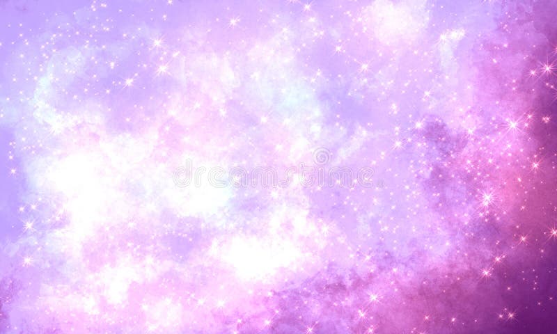 Light Space Pink Multicolor Space Shiny Background with Many Stars and ...