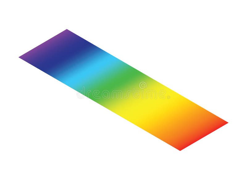 Light Spectrum Isometric Color Electromagnetic Wavelength Radiation ...