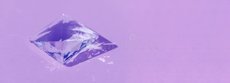 Light Spectrum Reflected through Glass Prism. Crystal Prism with Light ...