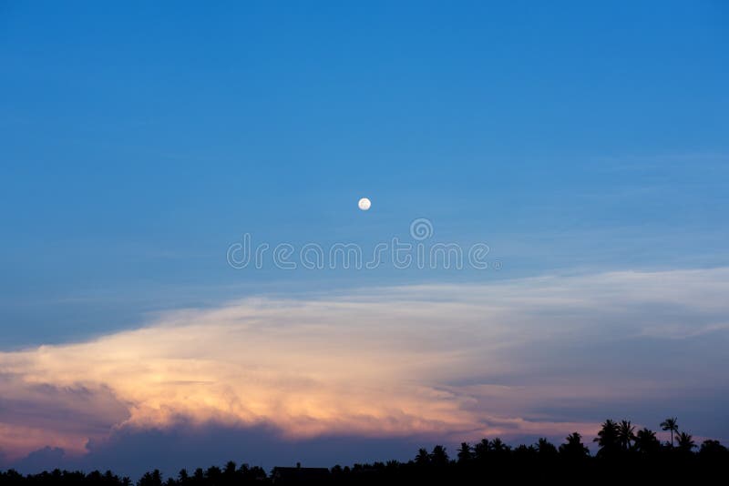 Light Spectrum on the Sky Background Stock Image - Image of nature ...