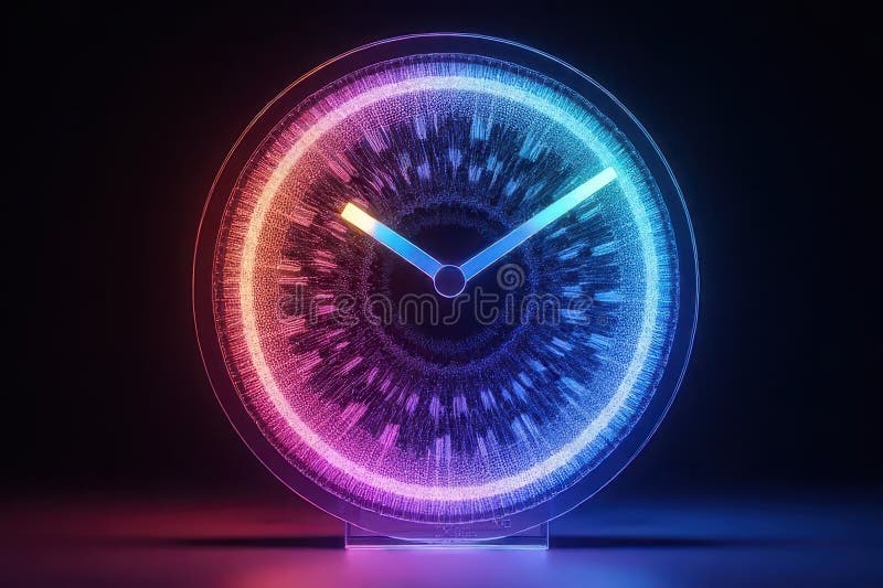 Light Spectrum Timepiece stock illustration. Illustration of shapes ...