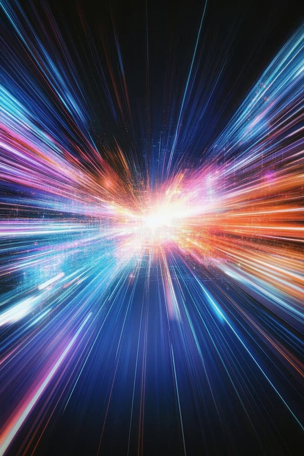 Light Speed, Hyperspace, Warp Travel through Time and Space, Abstract ...