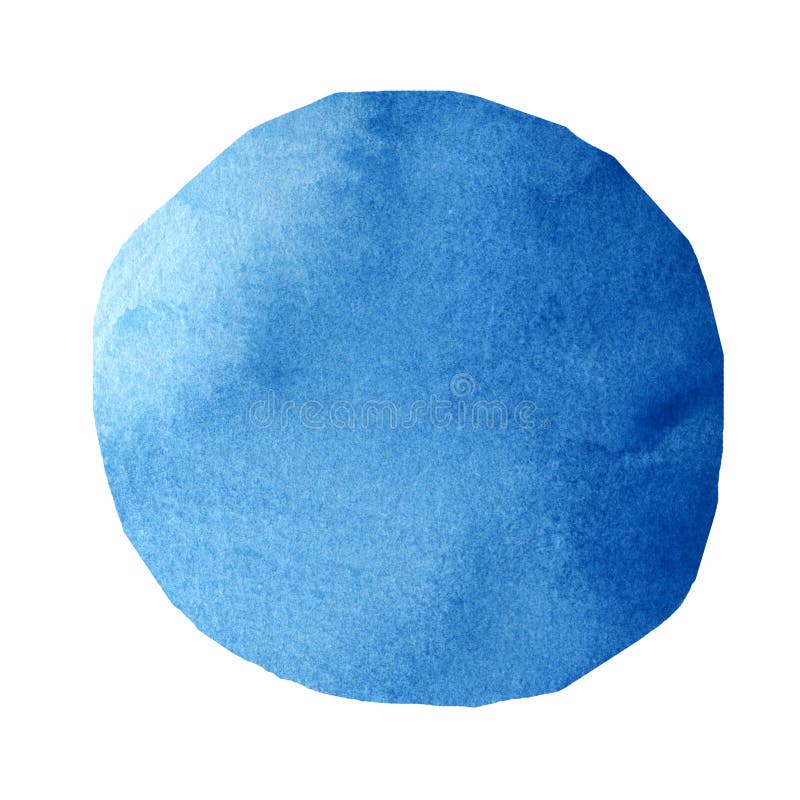 Light Sphere Like Blue Watercolor Splat Stock Illustration ...