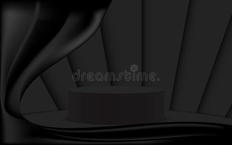 Light of Spotlight in Studio Stock Vector - Illustration of black ...