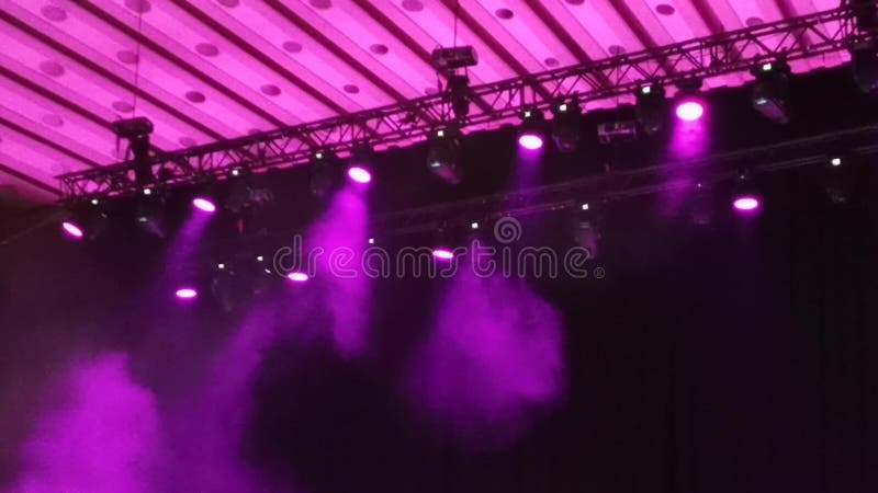 Light Spots in Concert - Smoke and Light Rays Stock Video - Video of ...