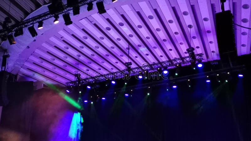 Light Spots in Concert - Smoke and Light Rays Stock Footage - Video of ...