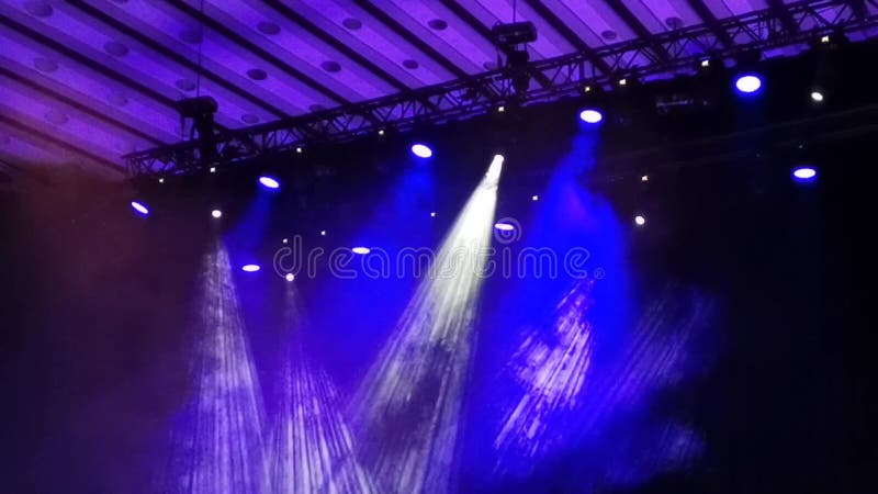 Light Spots in Concert - Smoke and Light Rays Stock Footage - Video of ...