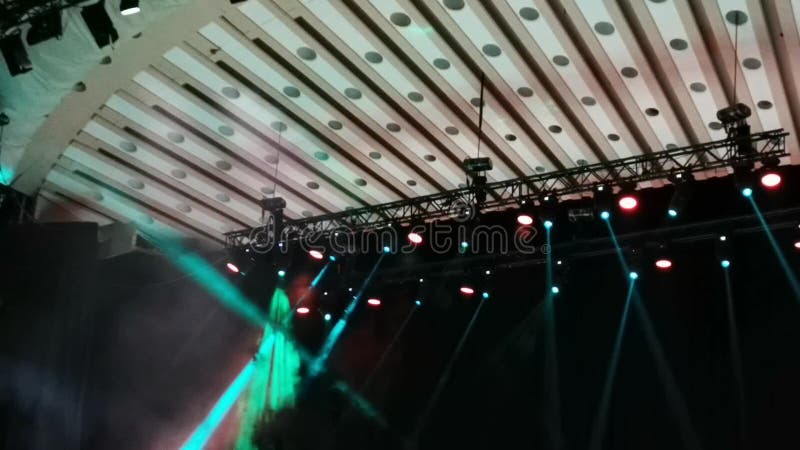 Light Spots in Concert - Smoke and Light Rays Stock Footage - Video of ...