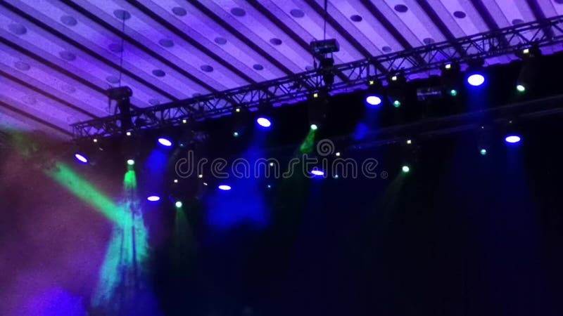 Light Spots in Concert - Smoke and Light Rays Stock Video - Video of ...