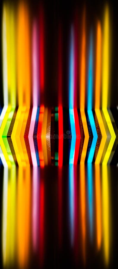 Light through Stack of Different Colours Cast Acrylic Sheet Stock Image ...