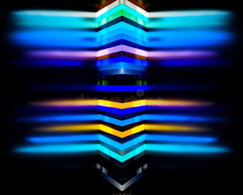 Light through Stack of Different Colours Cast Acrylic Sheet Stock Photo ...