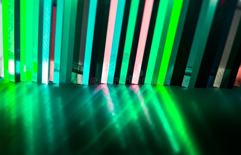 Light through Stack of Green Cast Acrylic Sheet Stock Photo - Image of ...
