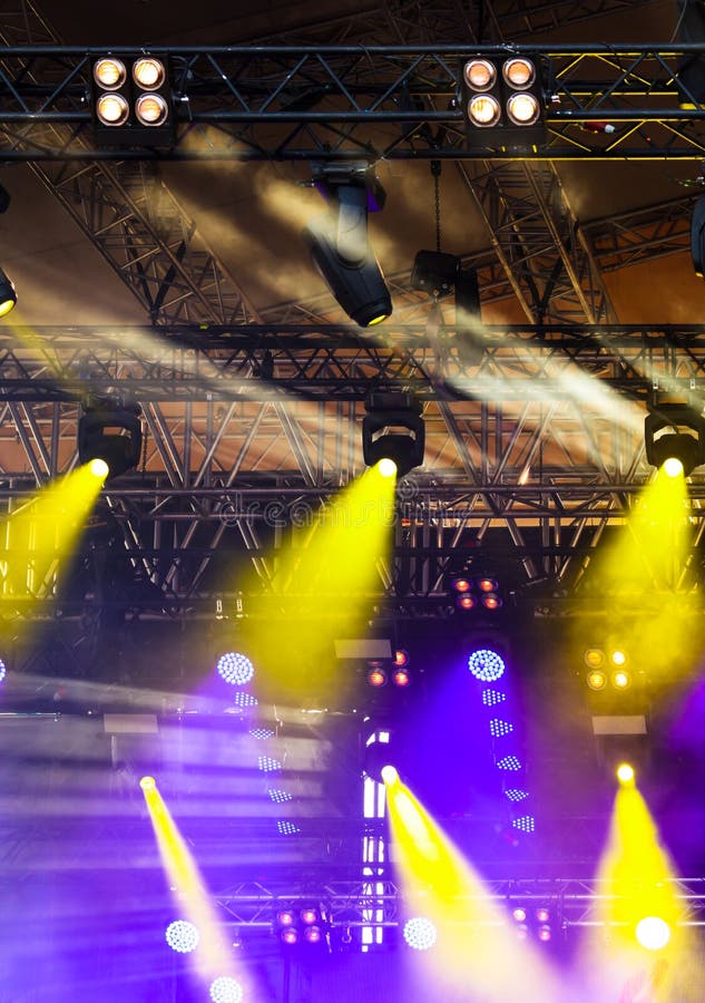 Light on the Stage As an Abstract Background Stock Photo - Image of ...