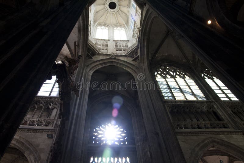 Light through Stained Glass Stock Photo - Image of gothic, middle: 11496444