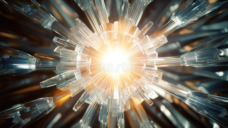 Light starburst pattern stock illustration. Illustration of refraction ...