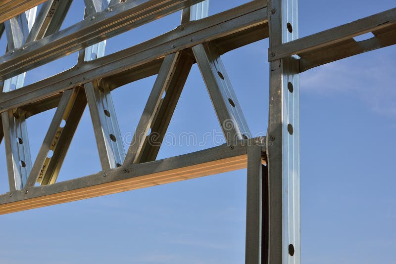 Cold Formed Steel Framing - Construction Site Editorial Photo - Image ...