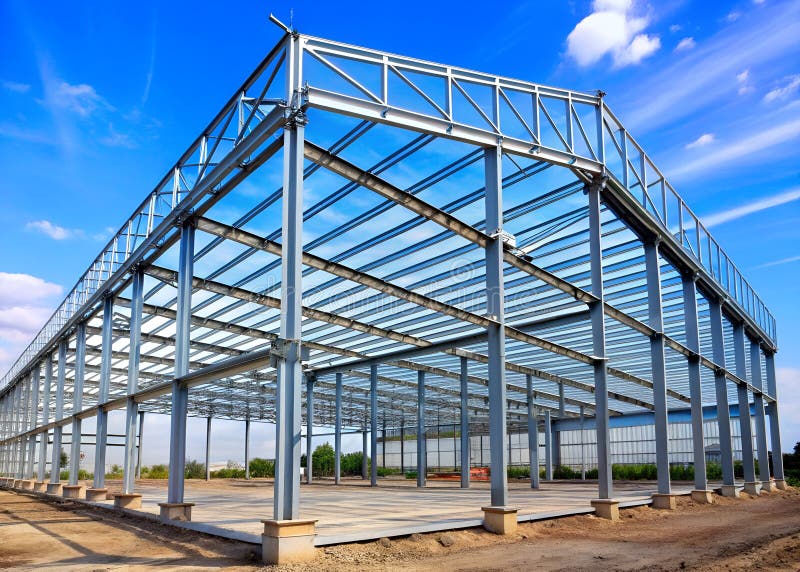 Light Steel Structure with Modern Design Stock Illustration ...