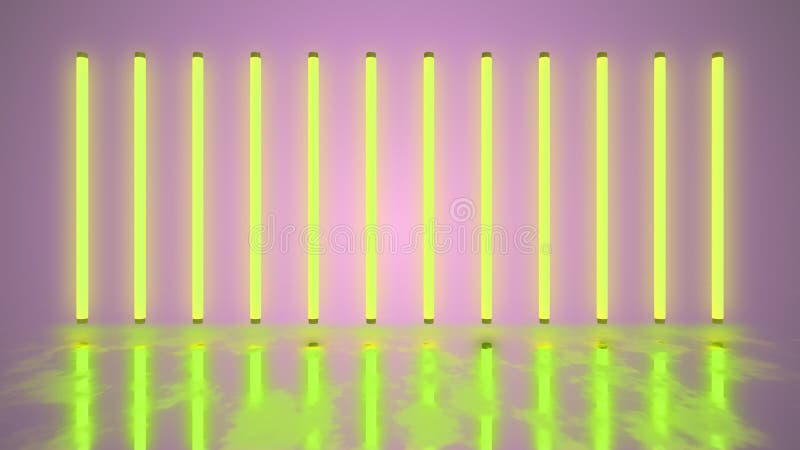 Light Sticks Display of Color Full Lights Changing at Night Time. Stock ...