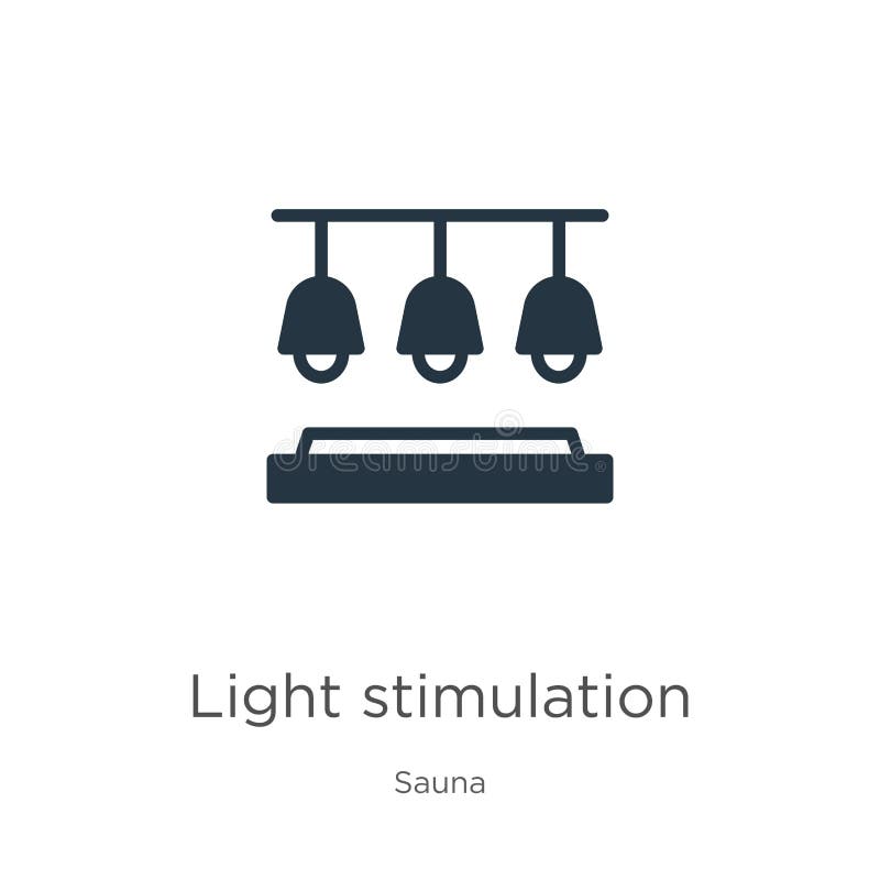 Light Stimulation Icon in Different Style Vector Illustration. Two ...