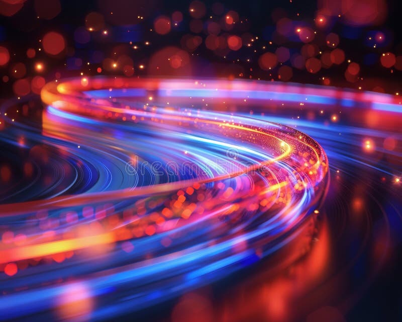 Light Streaks Abstract Motion Speed Future Energy Data Technology ...