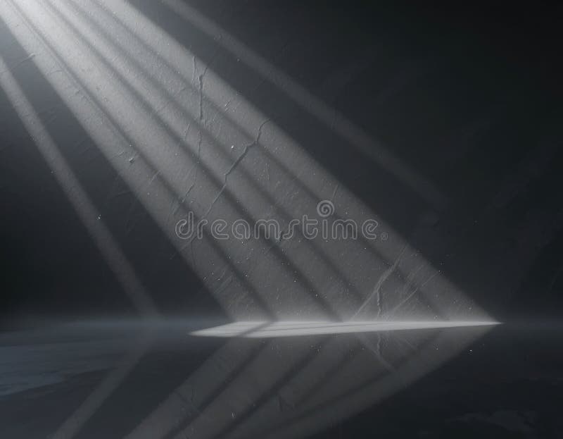 Light Streaming through Dark Room Creating Dramatic Shadow Effects ...