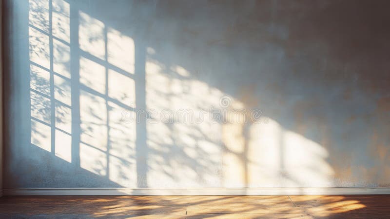 Light Streaming through a Window Onto a Wall and Floor Stock ...