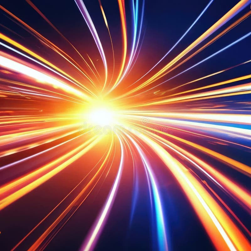 Light Streams through the Tunnel at Incredible Speeds, Creating a ...