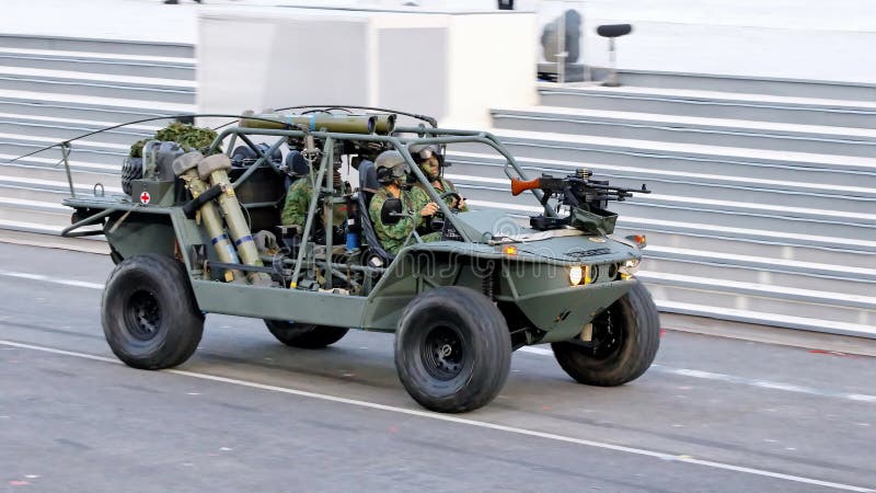 Light Strike Vehicle Display during NDP 2009 Editorial Photography ...
