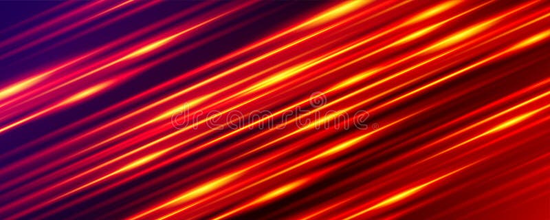 Wide Gaming Background. Glowing Line. Light and Stripes Moving Fast ...