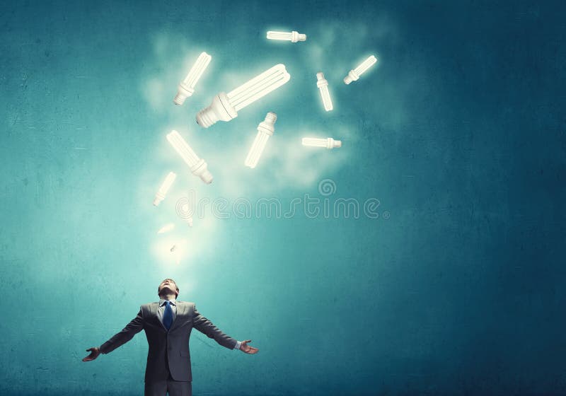 In light of success stock photo. Image of bulb, bright - 57779192