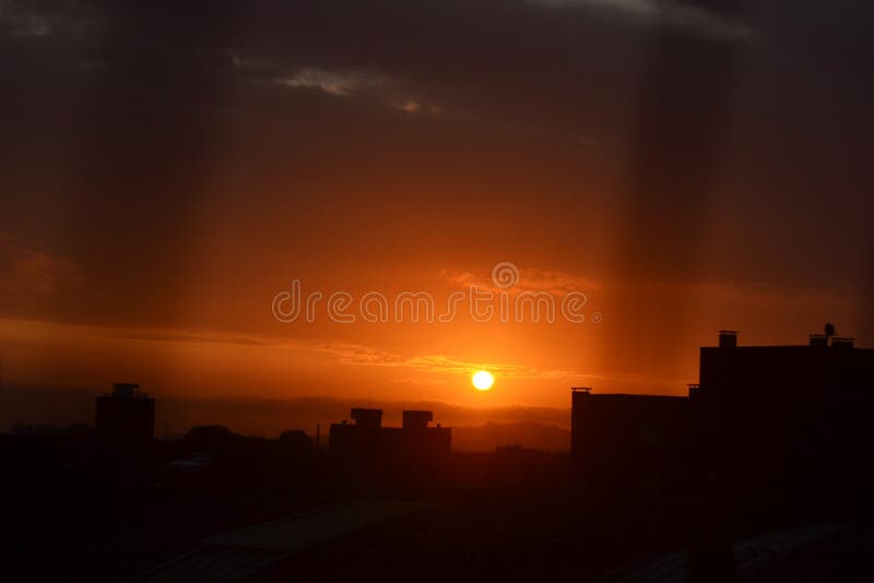 Light of the Sun Behind the Bars Stock Photo - Image of city, bars ...