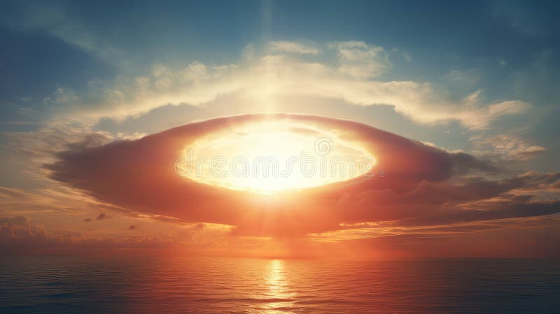 Light sun halo stock illustration. Illustration of halo - 372890682