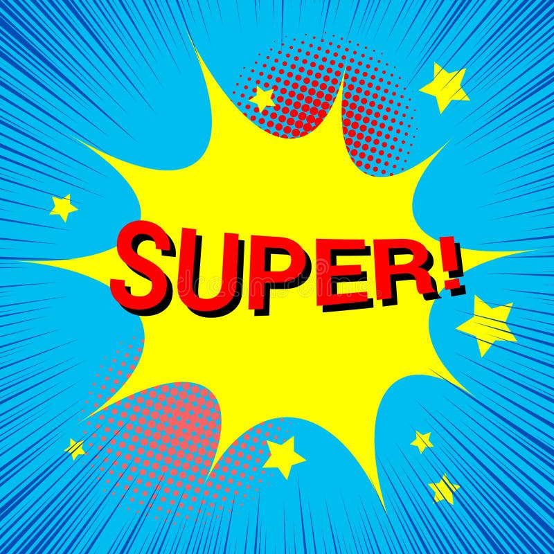 Light Super Comic Background Stock Vector - Illustration of blue, label ...