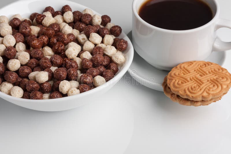 Light sweet breakfast stock image. Image of bowl, white - 91006425